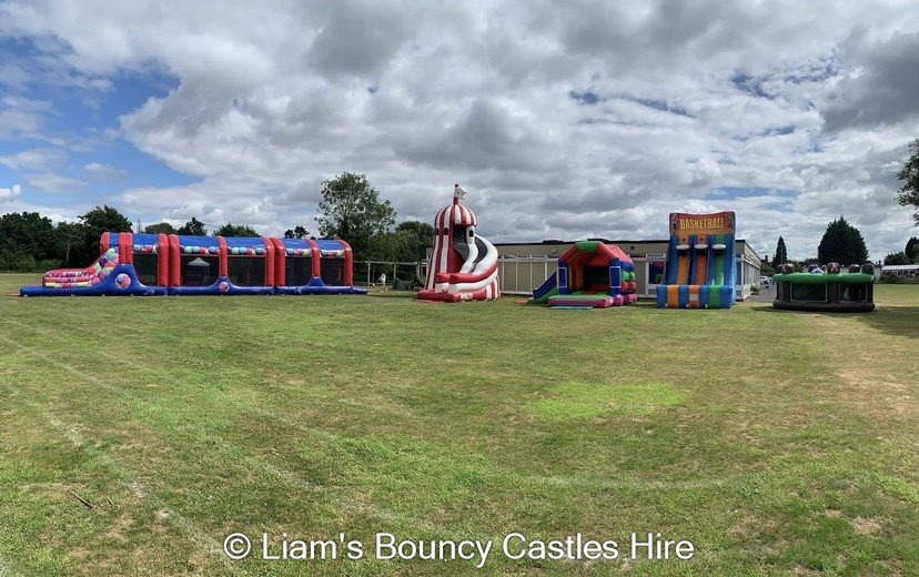 Giant Obstacle Course + Mega Slide + 4 inflatable games and castles ...