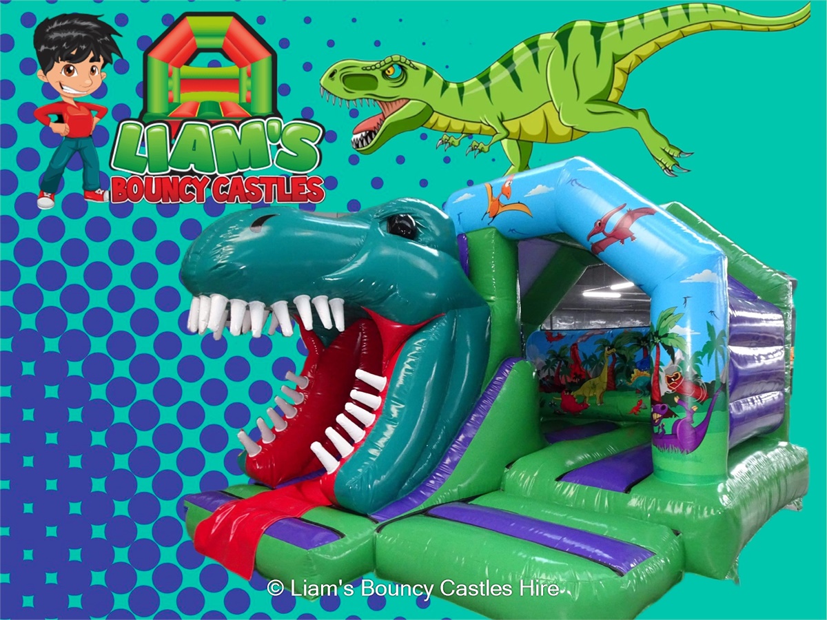 Indoor Double Dinosaur 3D Package - Bouncy Castle Hire in Telford ...